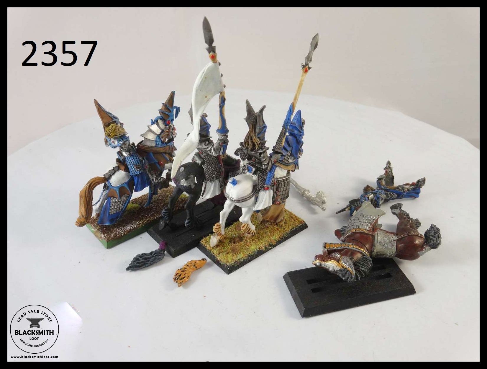 METAL HIGH ELF 4 X DRAGON PRINCE dont STANDARD BEARER + CHAMPION ...